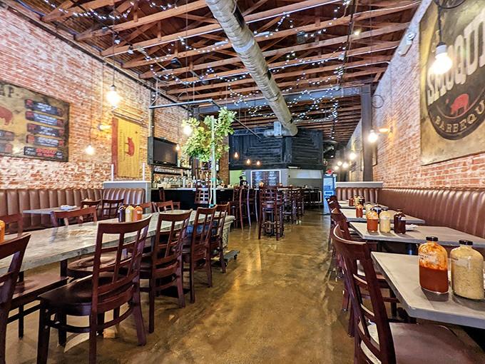 Those brick walls have witnessed more meat magic than a medieval feast hall, creating memories one smoky bite at a time.