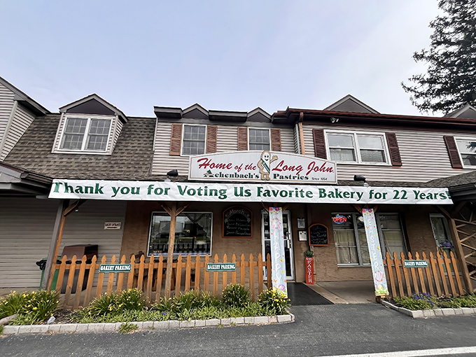 Achenbach's proudly displays their "Favorite Bakery" status &ndash; 22 years of making Lancaster County's sweet teeth very happy!