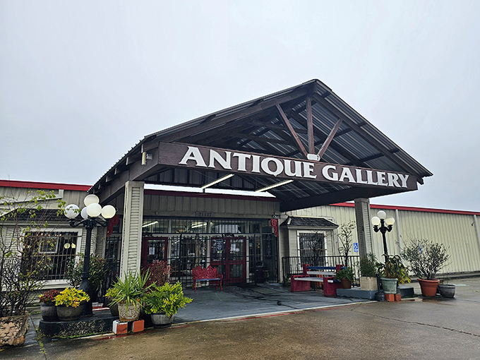 Behind this welcoming entrance lies a wonderland where yesterday's treasures await today's smart shoppers.