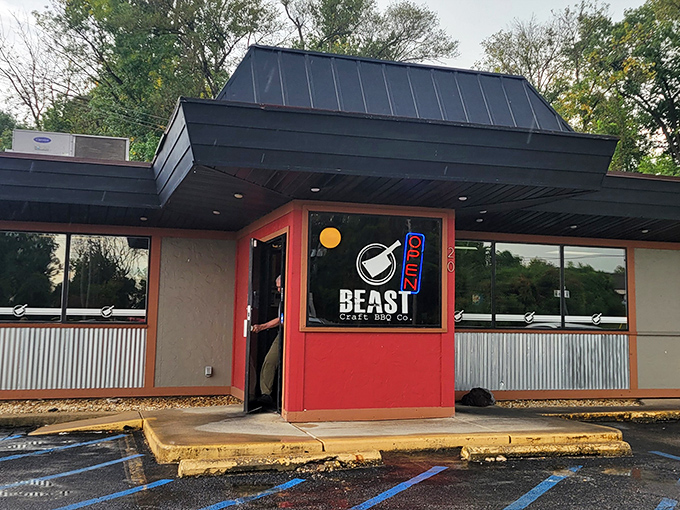 BEAST Craft BBQ isn't kidding with that name. Behind that bright red entrance door lies meat that would make a vegetarian reconsider their life choices.