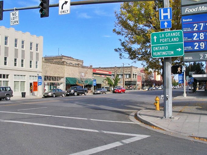 Baker City's historic main street whispers stories of simpler times when neighbors actually knew each other.