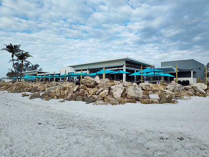 That turquoise beauty isn't just eye candy - Beach House serves up views that rival the fresh grouper sandwiches.