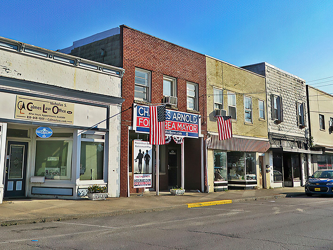 Historic storefronts in Berea's downtown district, where your dollar stretches further and shopkeepers remember your name after just one visit.
