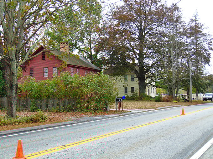 Canterbury's crimson colonial whispers tales of thrifty Yankee ingenuity &ndash; where historic homes cost less than a studio apartment in "The Good Place."