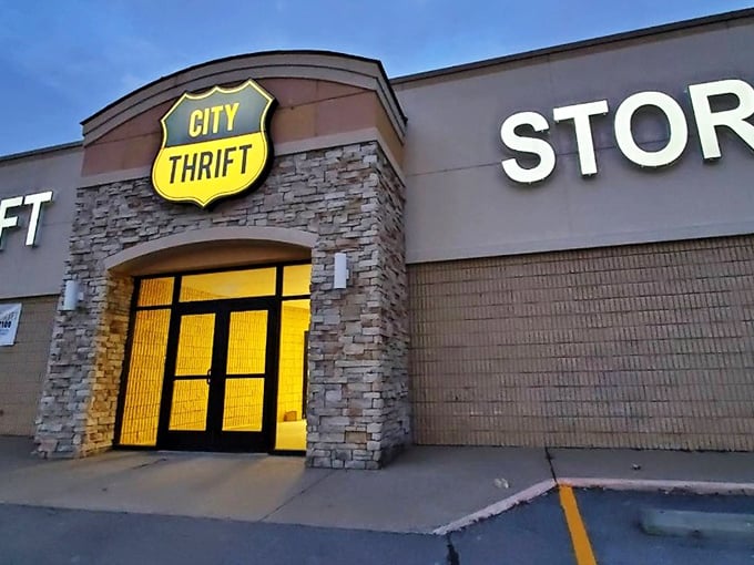 When your thrift store looks this impressive from outside, you know treasures await inside those doors.