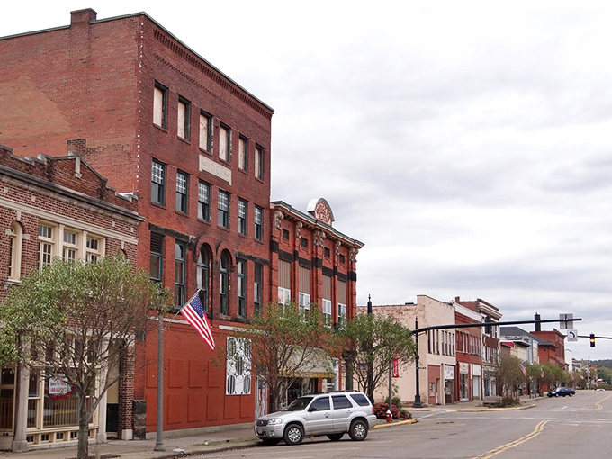 Coshocton's brick-lined streets create the perfect backdrop for leisurely strolls and unhurried conversations with friendly locals.