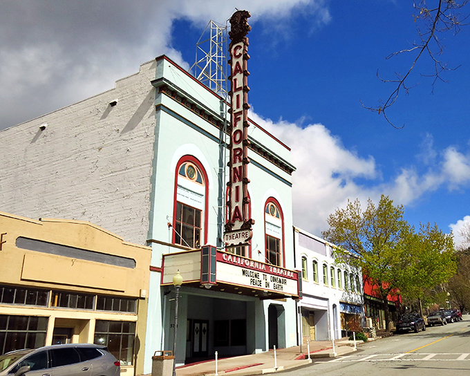 Dunsmuir's historic theater stands as a reminder of simpler times. Movies might have changed, but small-town charm remains timeless.