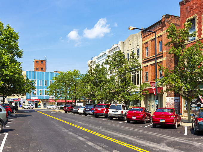 Elyria's main street proves that authentic American towns never go out of style, just like comfort food.