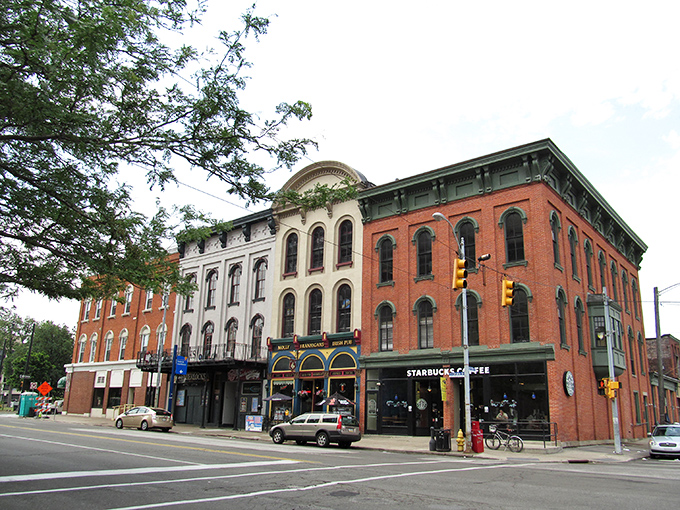 Historic Erie's brick facades stand proud like distinguished gentlemen at a class reunion, weathered but dignified.