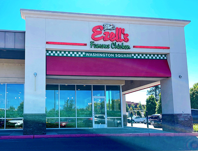 Strip mall? More like flavor central where Ezell's works their golden-brown magic daily.