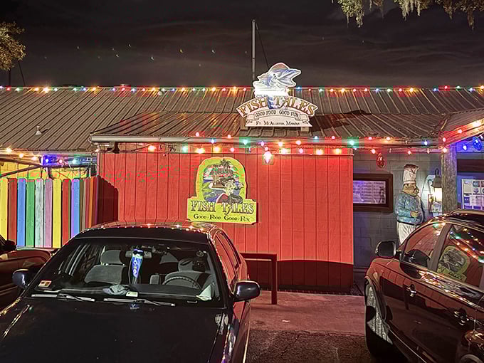 Fish Tales wears its colors like a proud fishing boat - bright, bold, and ready for adventure.