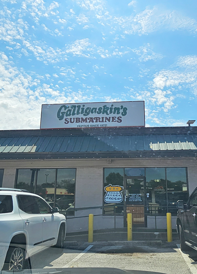 That "Famous Since 1972" sign tells you everything about this Fort Worth submarine specialist.