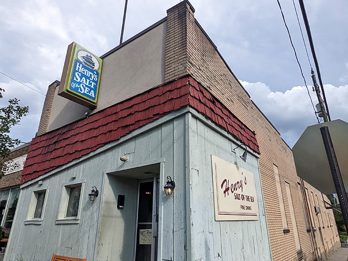 Henry's Salt of the Sea looks like a cozy New England fishing shack that decided to vacation in Allentown.