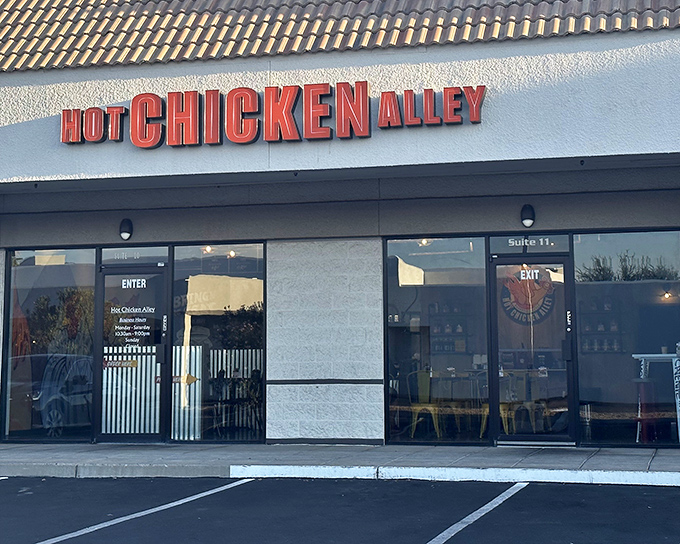 Hot Chicken Alley proves that strip mall magic is real when Nashville heat meets Phoenix desert charm.