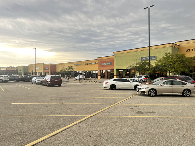 Johnson Creek's sprawling outlet village stretches like a shopper's dream across the Wisconsin landscape.