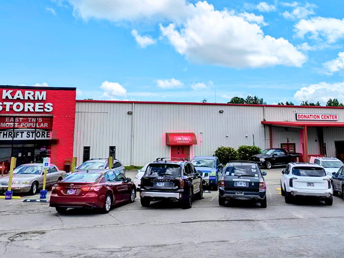 When the parking lot stays this busy, you know the deals inside are worth the drive.