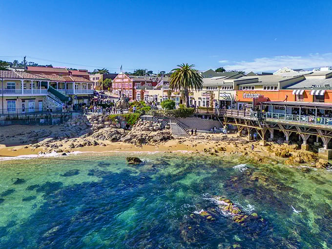 Monterey's colorful waterfront buzzes with maritime charm, where sea otters play and Cannery Row's history comes alive.