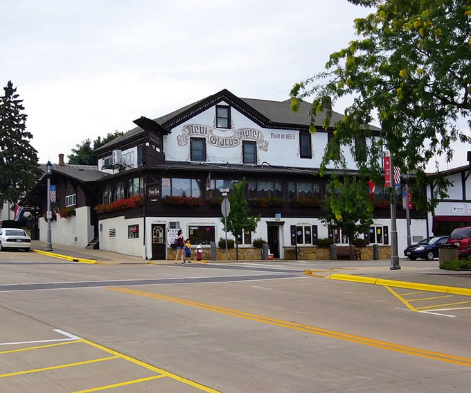 New Glarus welcomes visitors with its unmistakable Swiss-inspired architecture &ndash; no passport required for this European getaway!