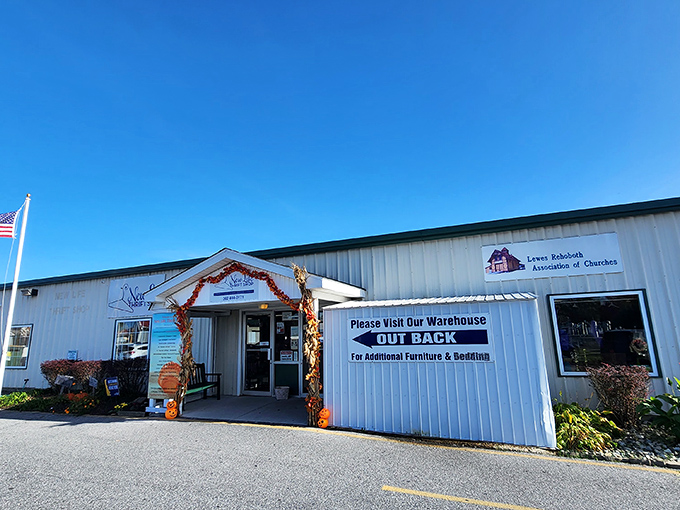 New Life Thrift Shop in Lewes combines community spirit with autumn charm, creating a welcoming atmosphere for bargain hunters.