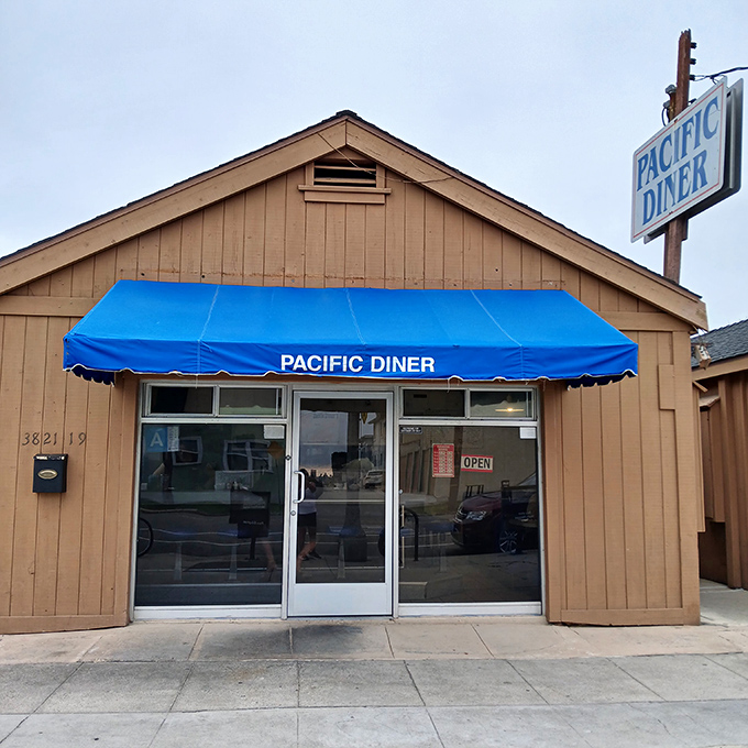 Don't judge this book by its cover - Pacific Diner's humble exterior hides breakfast magic.
