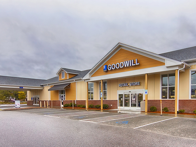 This Goodwill stands tall and proud, ready to surprise you with finds that'll make your neighbors jealous.
