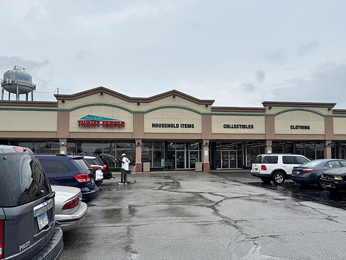 Multiple storefronts mean serious business - this isn't your grandmother's tiny church rummage sale anymore!