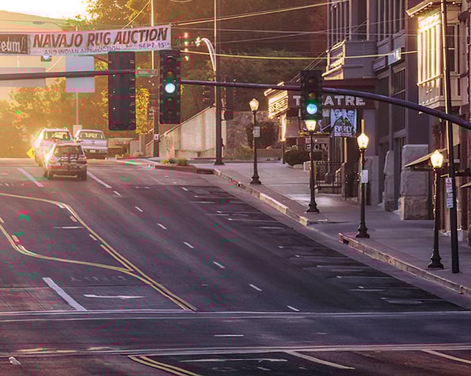 Prescott's golden hour light makes every street corner look like a Norman Rockwell painting come alive.