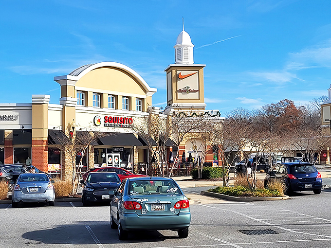 Queenstown's colonial-inspired architecture gives serious "Founding Fathers go shopping" vibes. Who knew bargain hunting could look this historically charming?