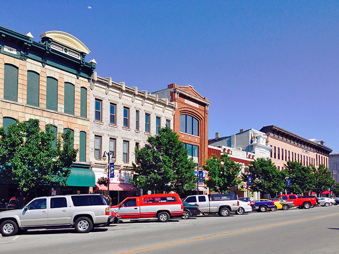 Sandusky's historic downtown charms with colorful storefronts that seem painted by Norman Rockwell's gentle brush.