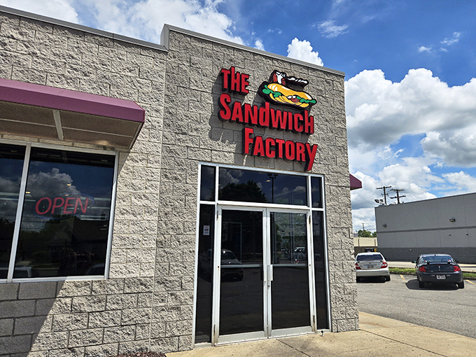 The Sandwich Factory lives up to its name, churning out handcrafted masterpieces with industrial-strength flavor.