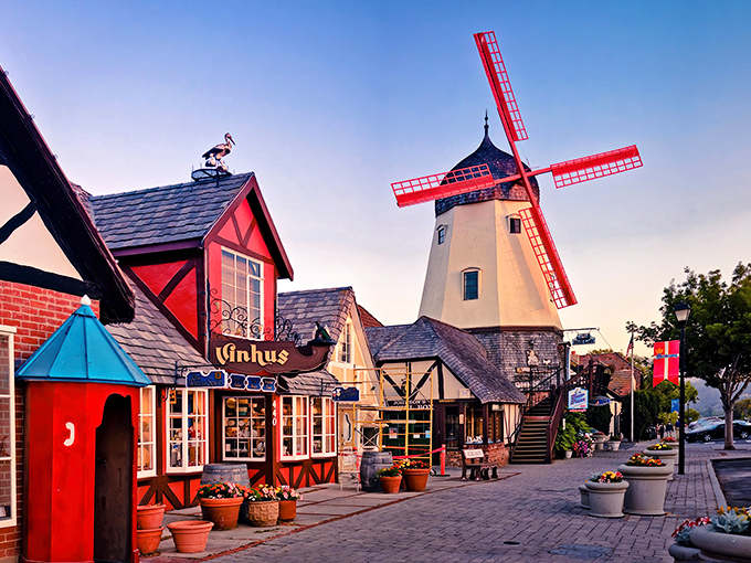 Is this Denmark or California? Solvang's windmills and half-timbered buildings make you question your GPS coordinates delightfully. 
