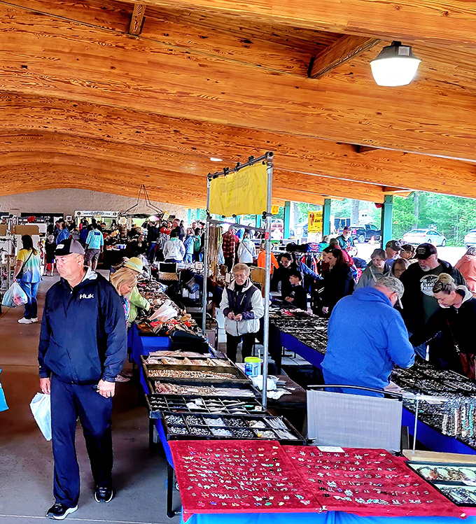 Under rustic wooden beams, St. Germain's vendors display their wares like museum curators &ndash; except everything's for sale!