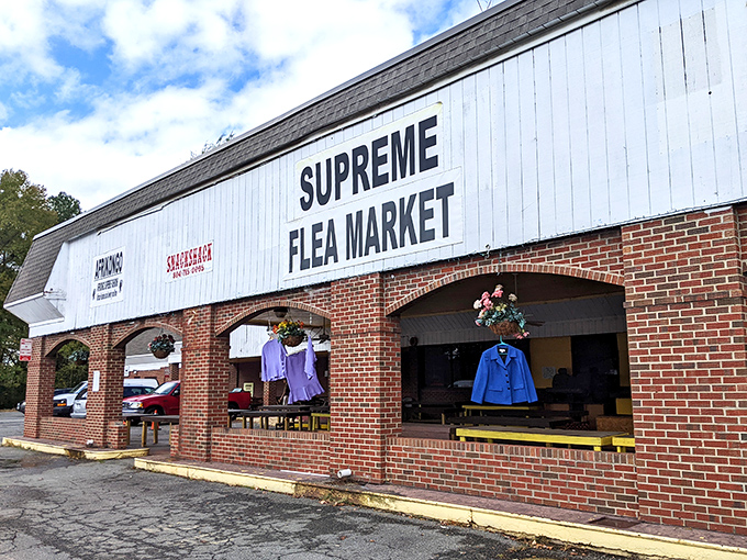 Supreme Flea Market stands ready like a brick-and-mortar treasure chest waiting to be opened. 