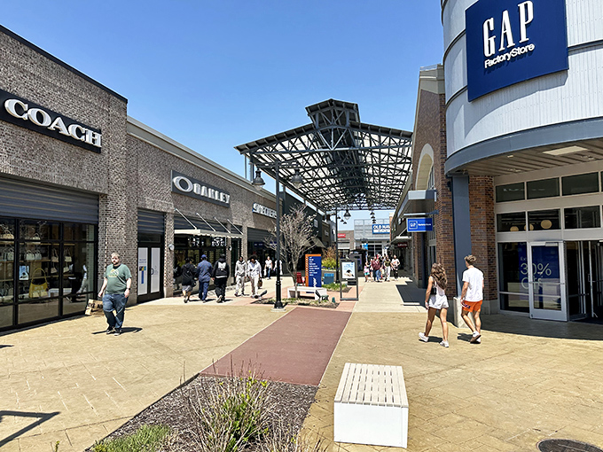 Outdoor shopping done right - where fresh air meets fresh savings in this perfectly planned retail paradise.