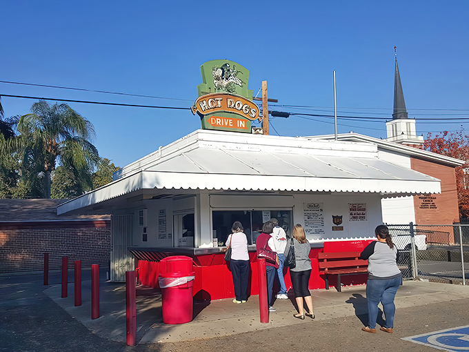 This tiny white building proves that the best treasures often come in the smallest packages.