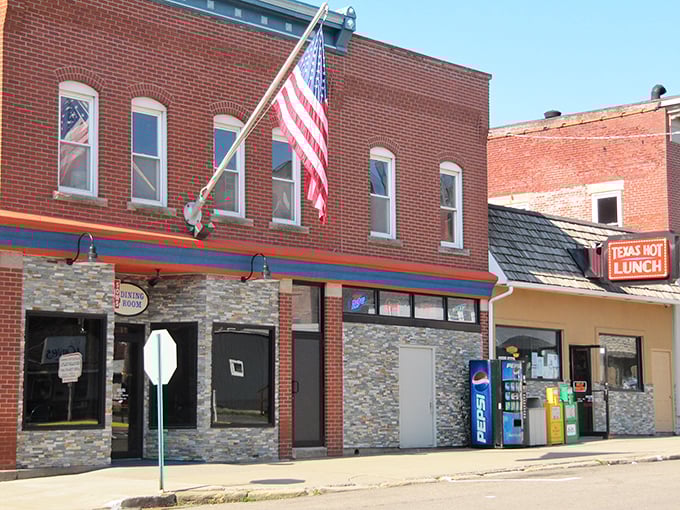 Small-town America at its finest. Texas Hot Lunch stands proudly on Main Street, where the hot dogs have more local fame than the high school football team.
