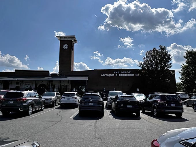 The Depot's clock tower isn't just keeping time&mdash;it's preserving it, housed in a brick cathedral of collectibles.