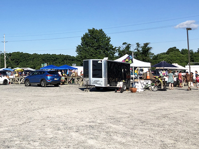 Open-air markets remind you that the best deals often happen under big blue skies.