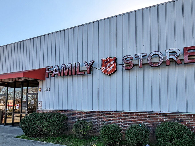 This Salvation Army Family Store stands like a beacon of hope, offering quality goods while supporting community programs.