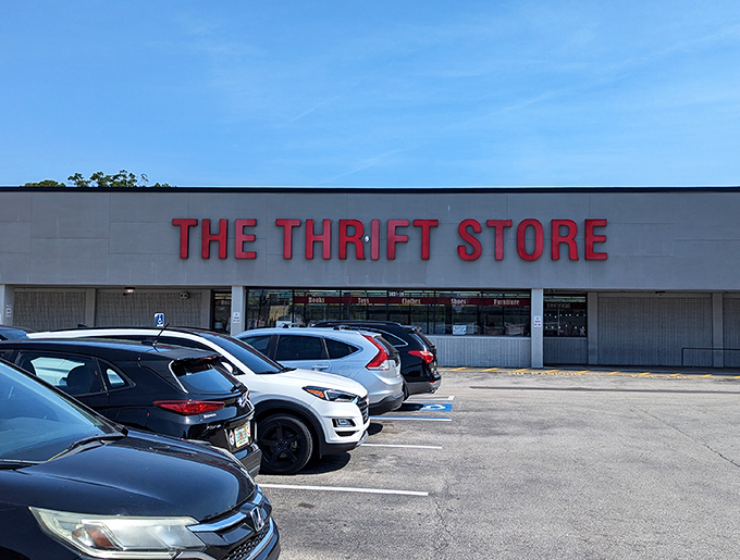 The Thrift Store keeps it simple with its name, but don't be fooled&mdash;inside awaits a labyrinth of secondhand wonders under bright blue skies.