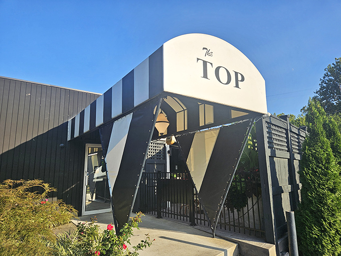 When a restaurant calls itself "The Top," it better deliver - and this futuristic fortress absolutely does.