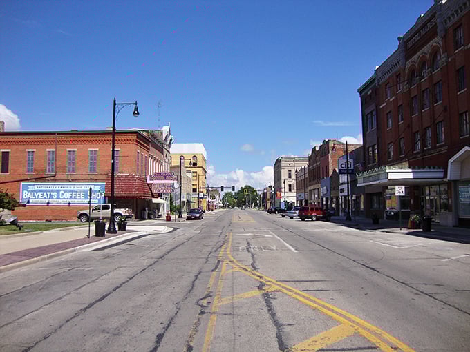 Van Wert's pristine main street looks like someone hit the refresh button on small-town America.