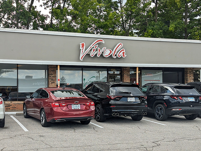 Modern lines and packed parking lots tell the same story - word travels fast about exceptional sandwiches.