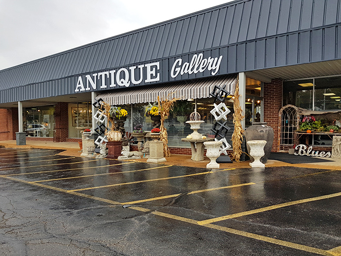 This storefront practically whispers "hidden gems inside" - the kind of place seasoned collectors bookmark immediately.