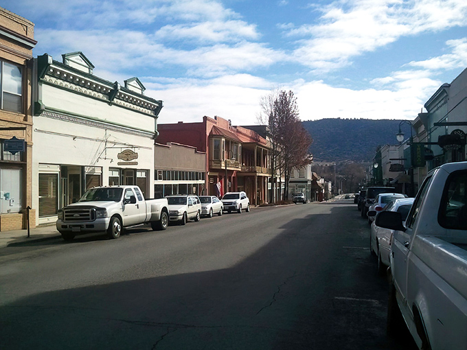 This mountain town's main drag looks like a Western movie set, minus the Hollywood prices.