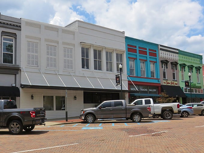 This timeless town center feels like stepping into a Norman Rockwell painting that came to life.