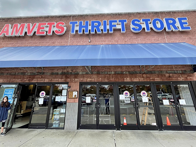 Glass doors wide open, inviting you into a world where veterans help you save big. 