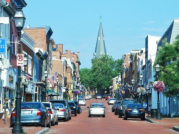 Main Street Annapolis: Where colonial charm meets modern shopping in a walkable paradise for active seniors.