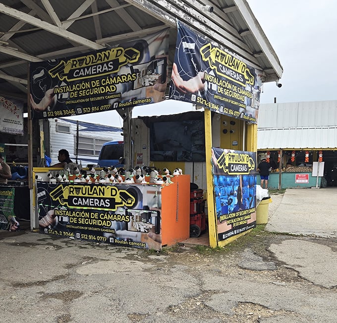 Security cameras or sparkly jewelry? At Austin Country Flea Market, you'll find practical necessities right alongside unexpected treasures that catch your eye.