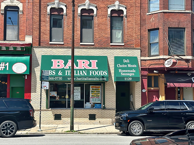 The green awning of Bari Foods promises authentic Italian subs that would make your nonna weep with joy.